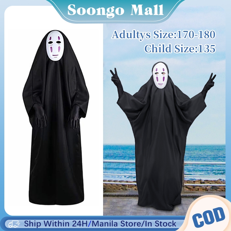 No Face Man Cosplay Costume Anime Spirited Away Costume With Mask ...
