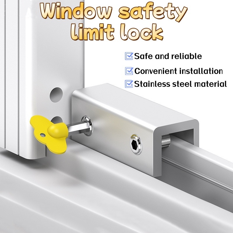 Window lock child safety sliding screen window safety lock adjustable ...