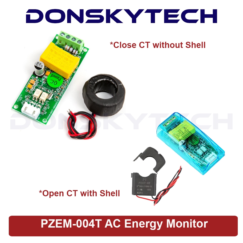 PZEM-004T PZEM-004 AC Multi-function Electric Energy Metering Power ...