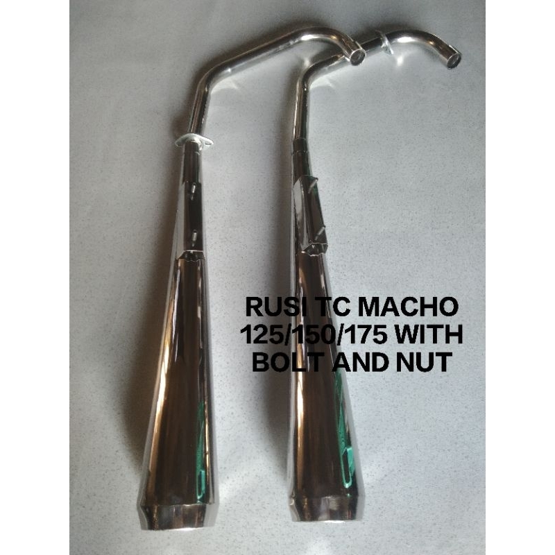 RUSI TC MACHO 125/150/175 CHICKEN PIPE (with bolt and knot) | Shopee ...