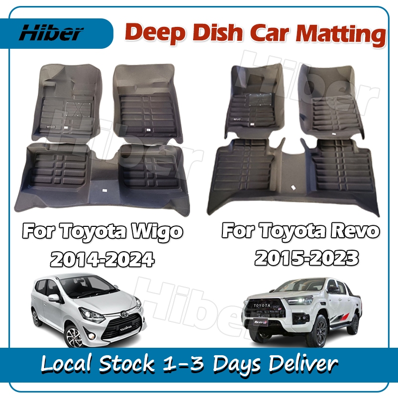 Deep Dish Car Matting For Toyota Wigo 2014-2024/ Toyota REVO 2015-2023 ...