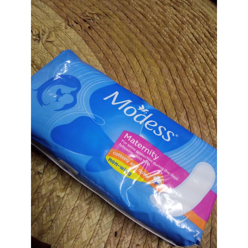 Modess maternity napkin 7 pcs new packaging | Shopee Philippines