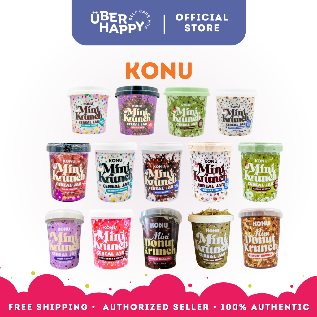 Konu Mini Krunch | Cereal Jar 160g Medium, 240g, Extra Big | Shopee ...