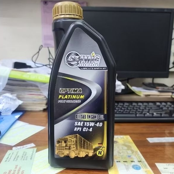 Samic Optima Platinum Fully Synthetic 15W-40 1 Liter | Shopee Philippines