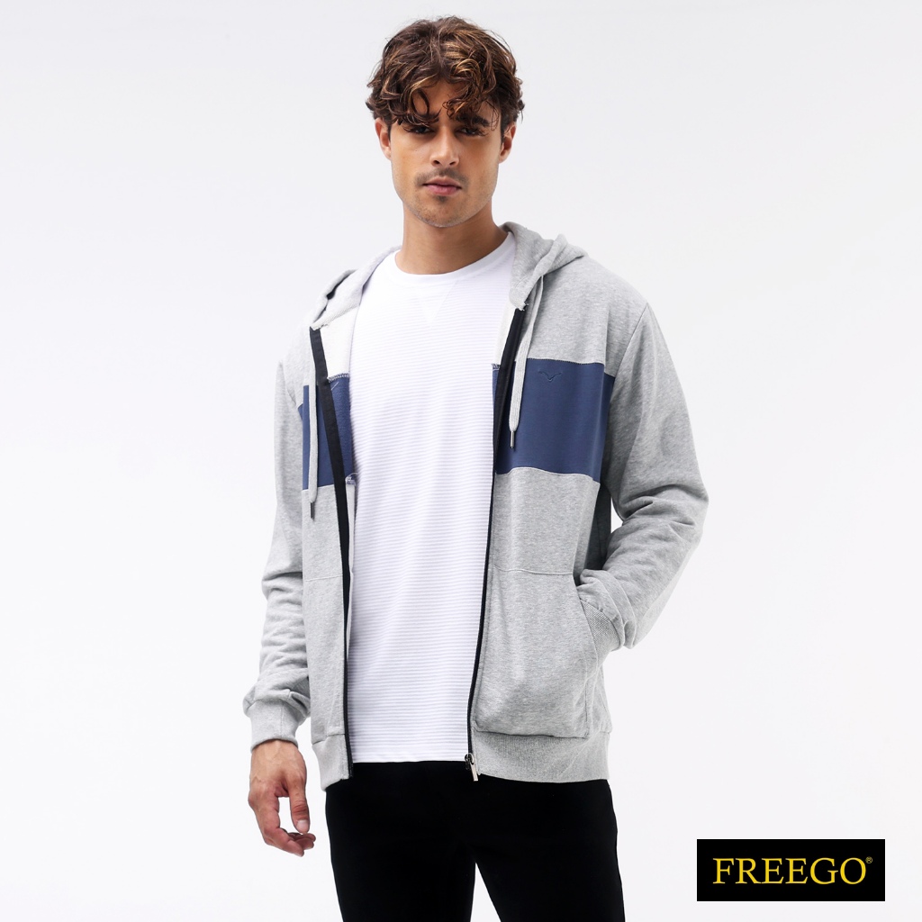 Freego Mens Terry Jacket W/ Hood GMT07-0061 | Shopee Philippines