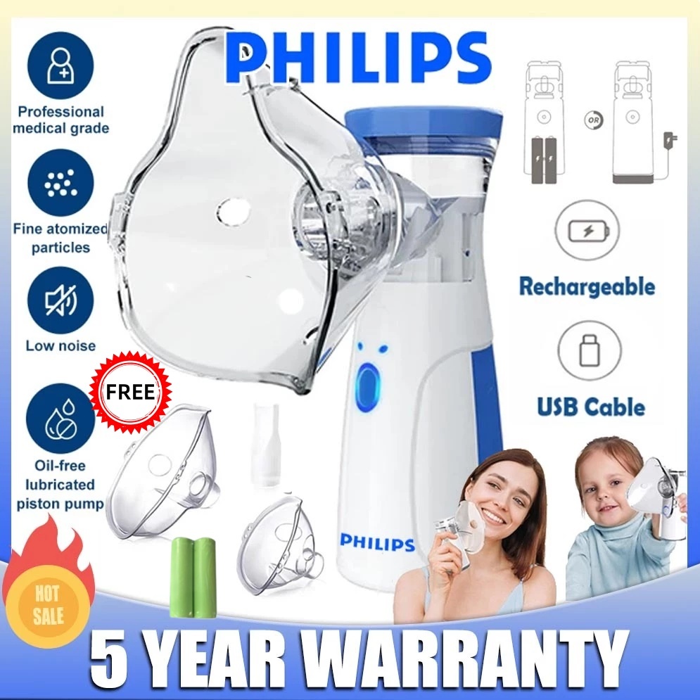 Philips Portable Nebulizer Machine Rechargeable Nebulizer For Kids And ...