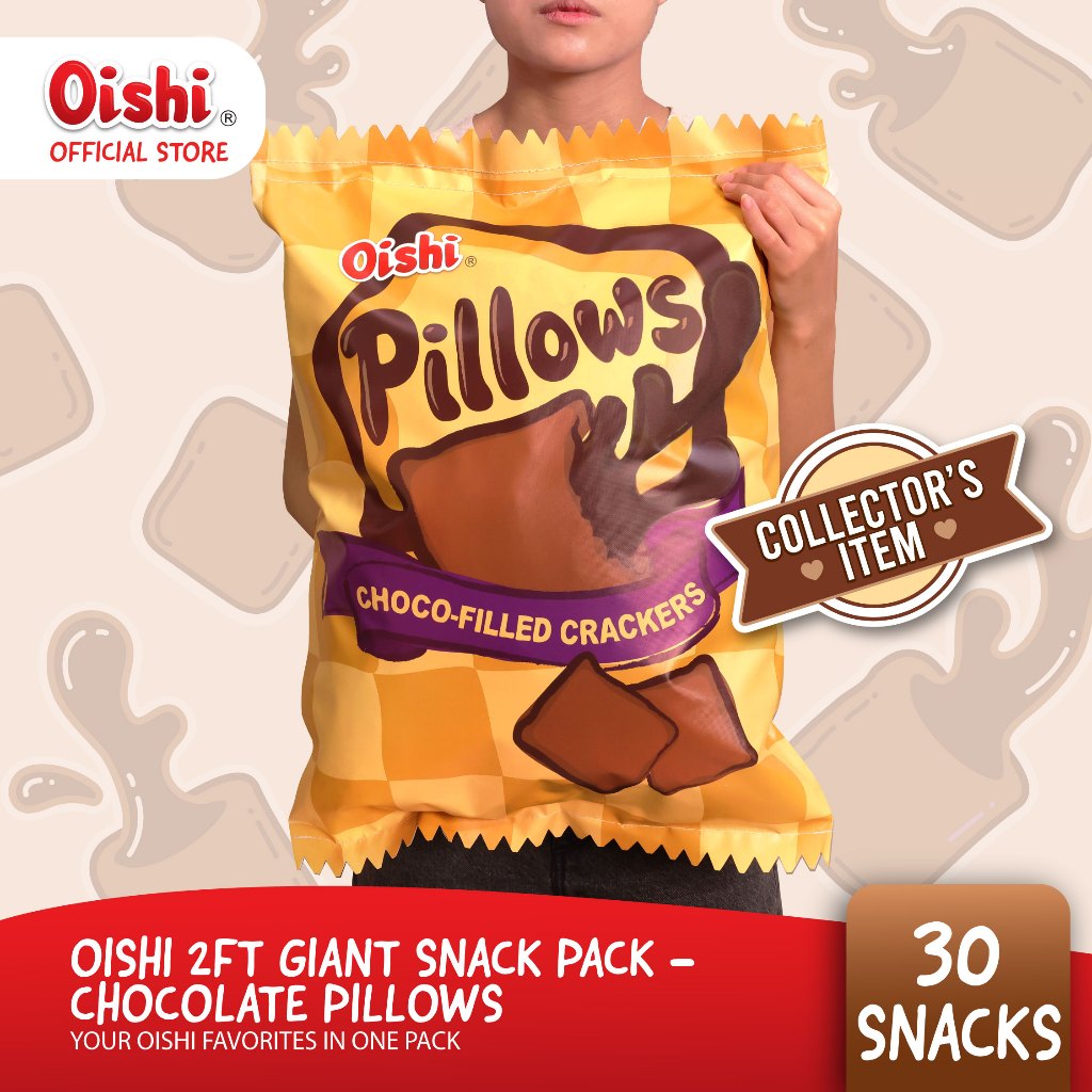 Oishi 2ft Giant Snack Pack - Chocolate Pillows [Collectible Item | Unique Gift Idea] | Shopee ...