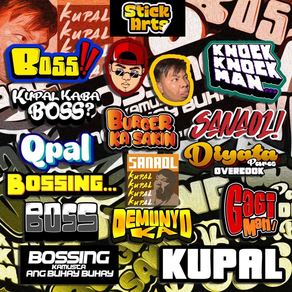 16pcs - MALUPITON(V1) Sticker Pack Vinyl for motorcycles, cars ...