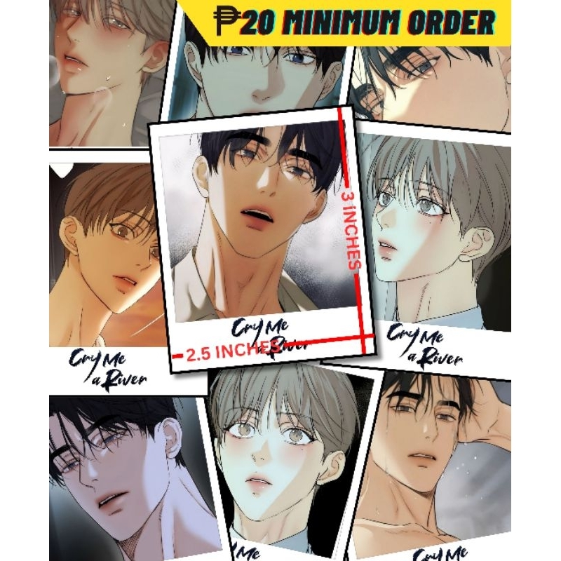 BL Manhwa Cry Me a River Anime Manga Photocards (Resin Coated ...