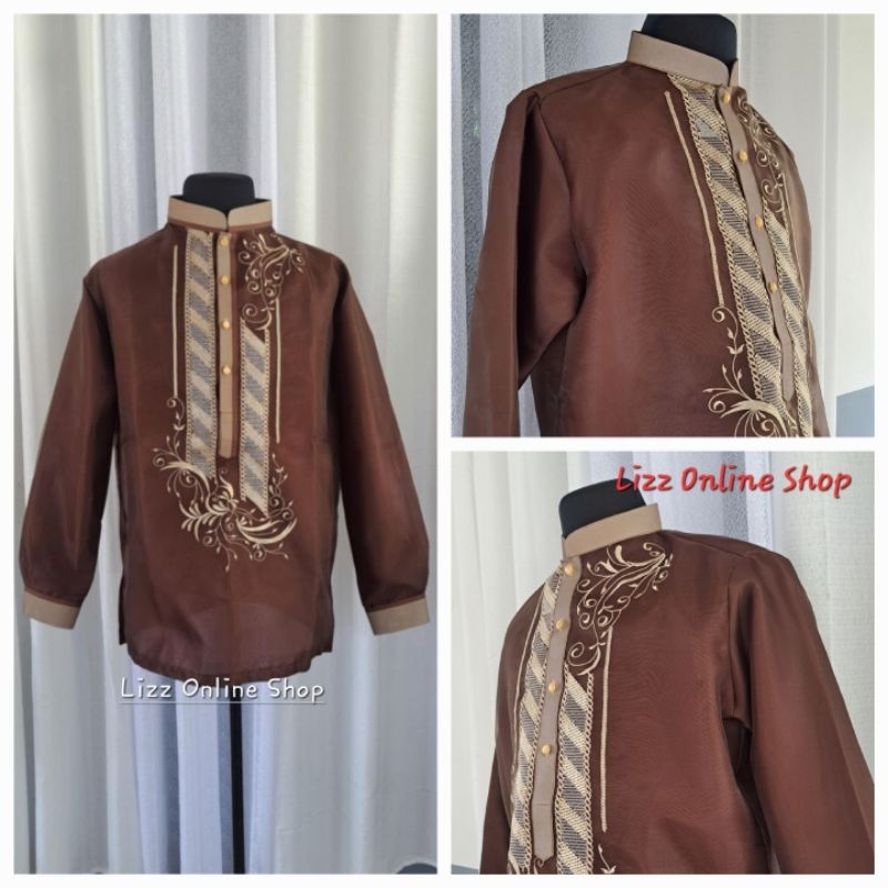 Chinese Collar Colored Barong | Shopee Philippines