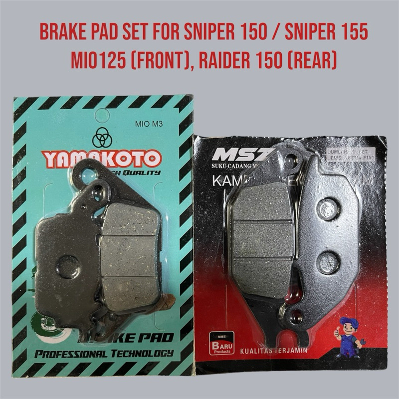BRAKE PAD SET - SNIPER 150 v1&v2 | Shopee Philippines