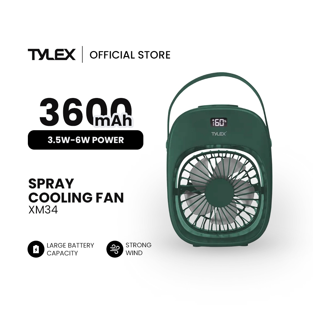 Tylex XM34 Mini Desktop Air Cooling Fan 200mL Water Tank Low Noise ...