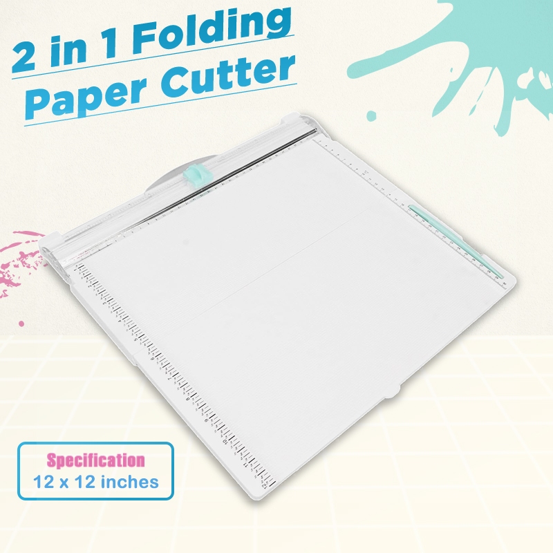 2in1 Paper Cutter w/Scoring Board Multi-Function Plastic Base Paper ...