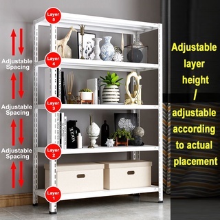 4/5 Layers Angle Steel display Shelves Organizer Rack Metal Shelf ...