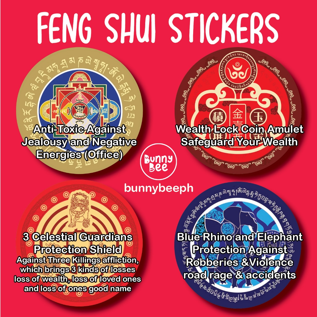 Feng Shui Amulet (Laminated Waterproof) Stickers | Shopee Philippines