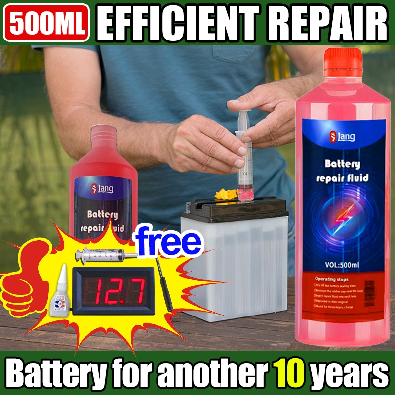CW MALL Battery repair solution 500ml Battery solution water Battery ...