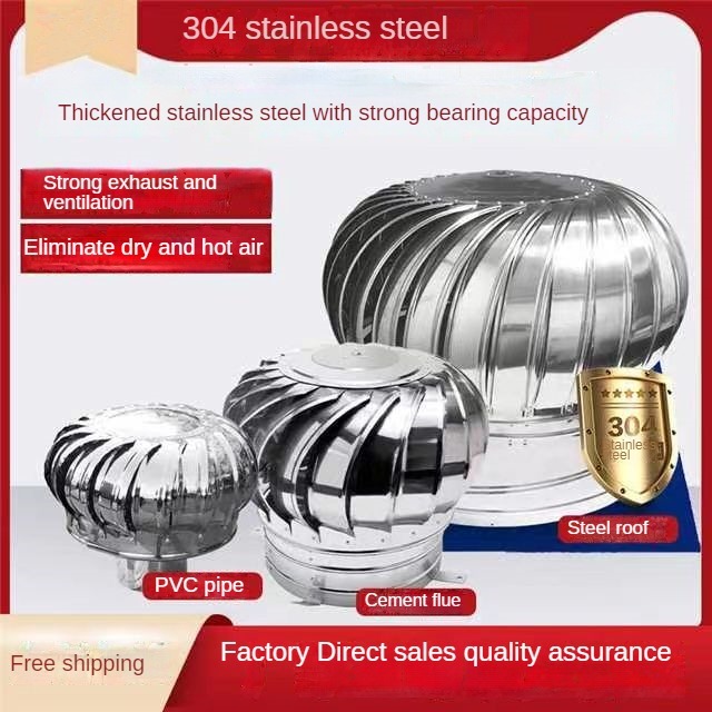 Stainless Steel Roof Ventilator Wind Turbines Air Vent Attic Ventilator ...