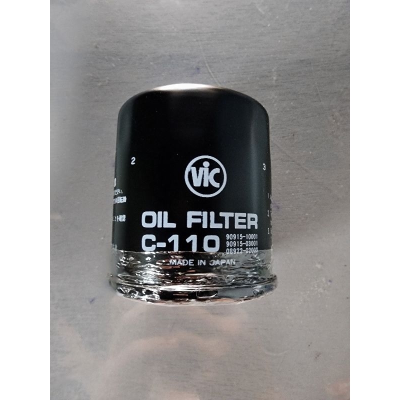 Oil Filter C-110 VIC (Original Japan) Toyota Wigo / Avanza / Corolla ...