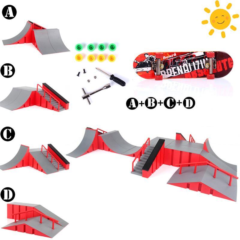 Mini Fingerboard Skate Park Set – DIY Ramp Deck with Scene Props for ...