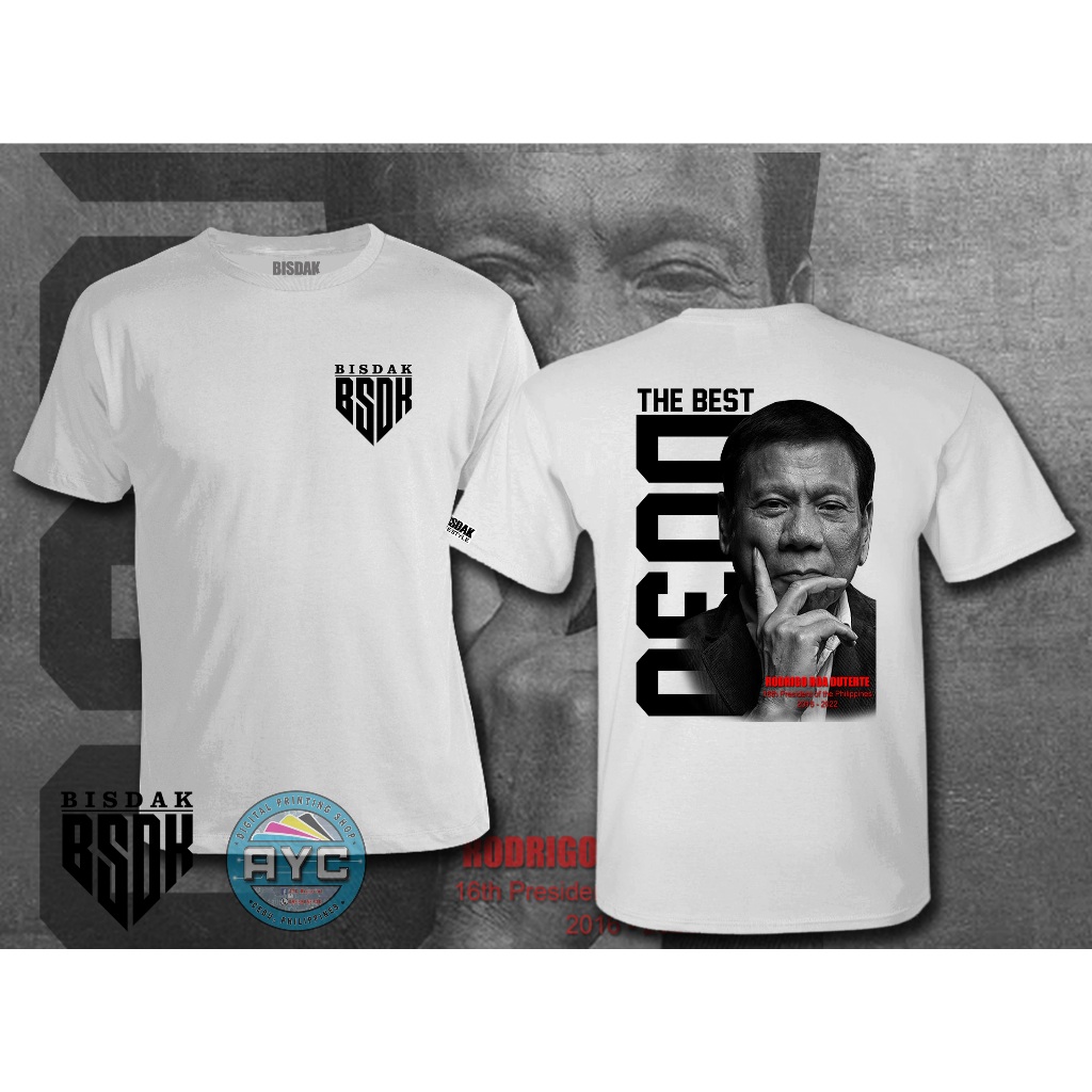 DUTERTE T-SHIRT DESIGN / BISDAK LIFESTYLE T-shirt Unisex Graphic Tees ...