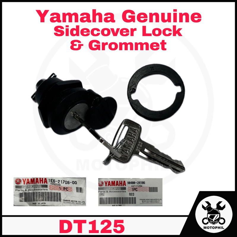 DT125 GENUINE SIDECOVER LOCK AND GROMMET YAMAHA MADE IN JAPAN | Shopee ...