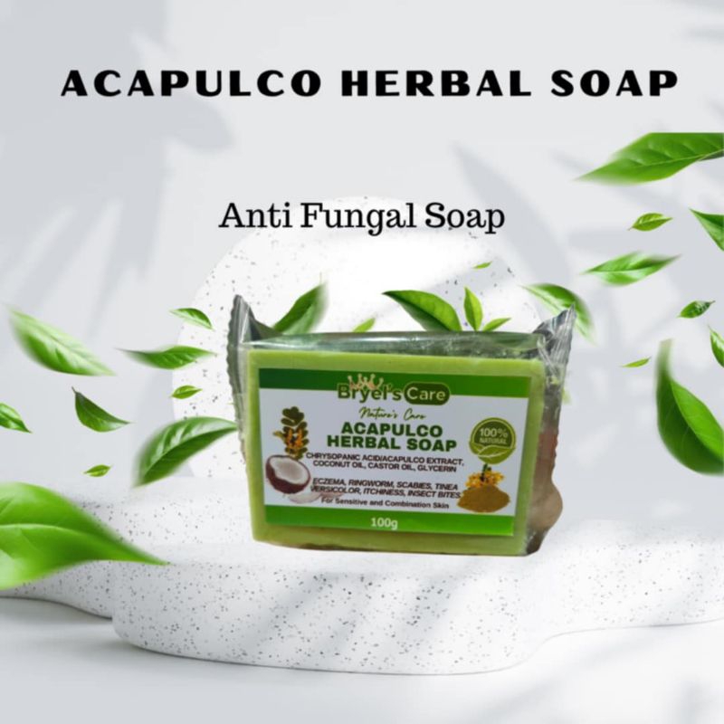 Acapulco Herbal Soap Antifungal Soap 100g Soap for Itchy Skin | Shopee ...
