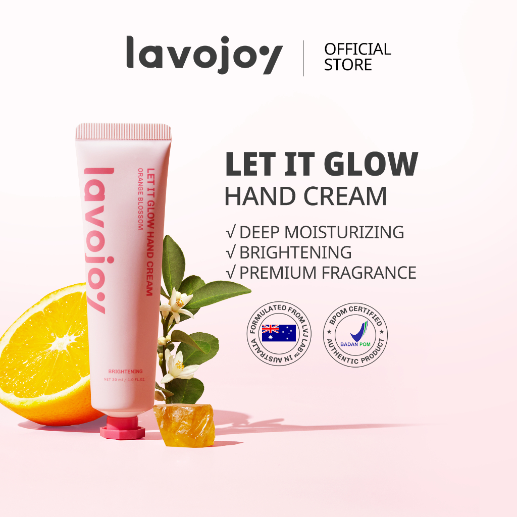 lavojoy Let It Glow Hand Cream | Brightens & Nourishes Dull Skin | 30ml ...