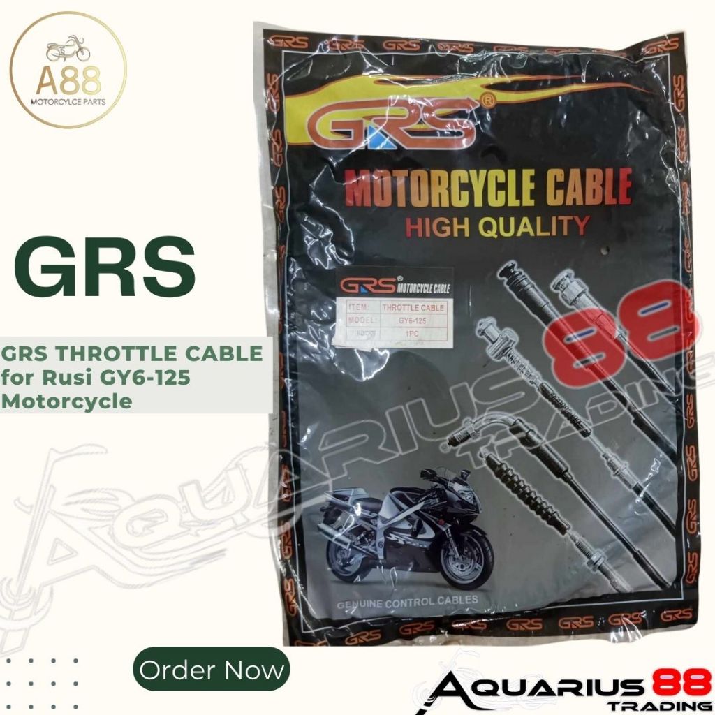 GRS THROTTLE CABLE for Rusi GY6-125 Motorcycle | Shopee Philippines