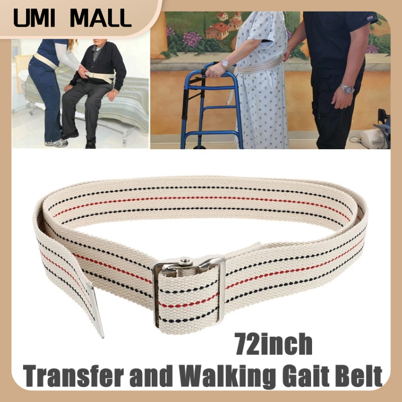 72" Patient Transfer and Walking Gait Belt Standing Assist Safety Belt ...