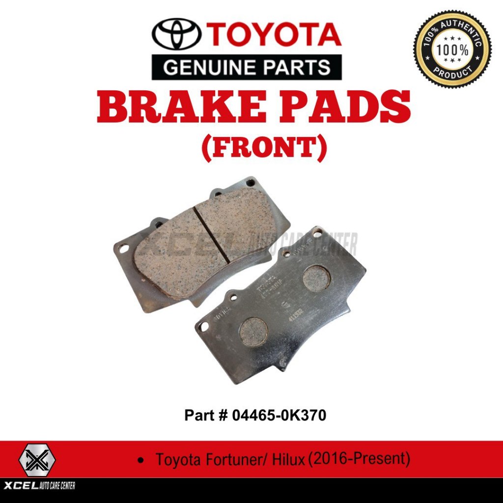 TOYOTA GENUINE PARTS - BRAKE PADS (FRONT) 04465-0K370 FOR TOYOTA ...