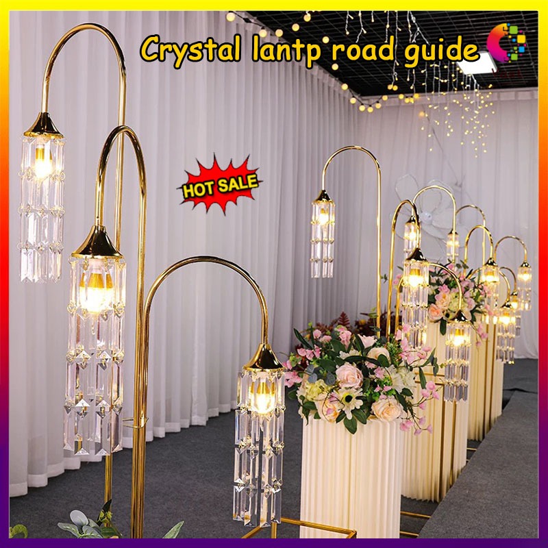 Modern LED Wedding Floor Stand Lights 3 heads - Round Walkaway Road ...
