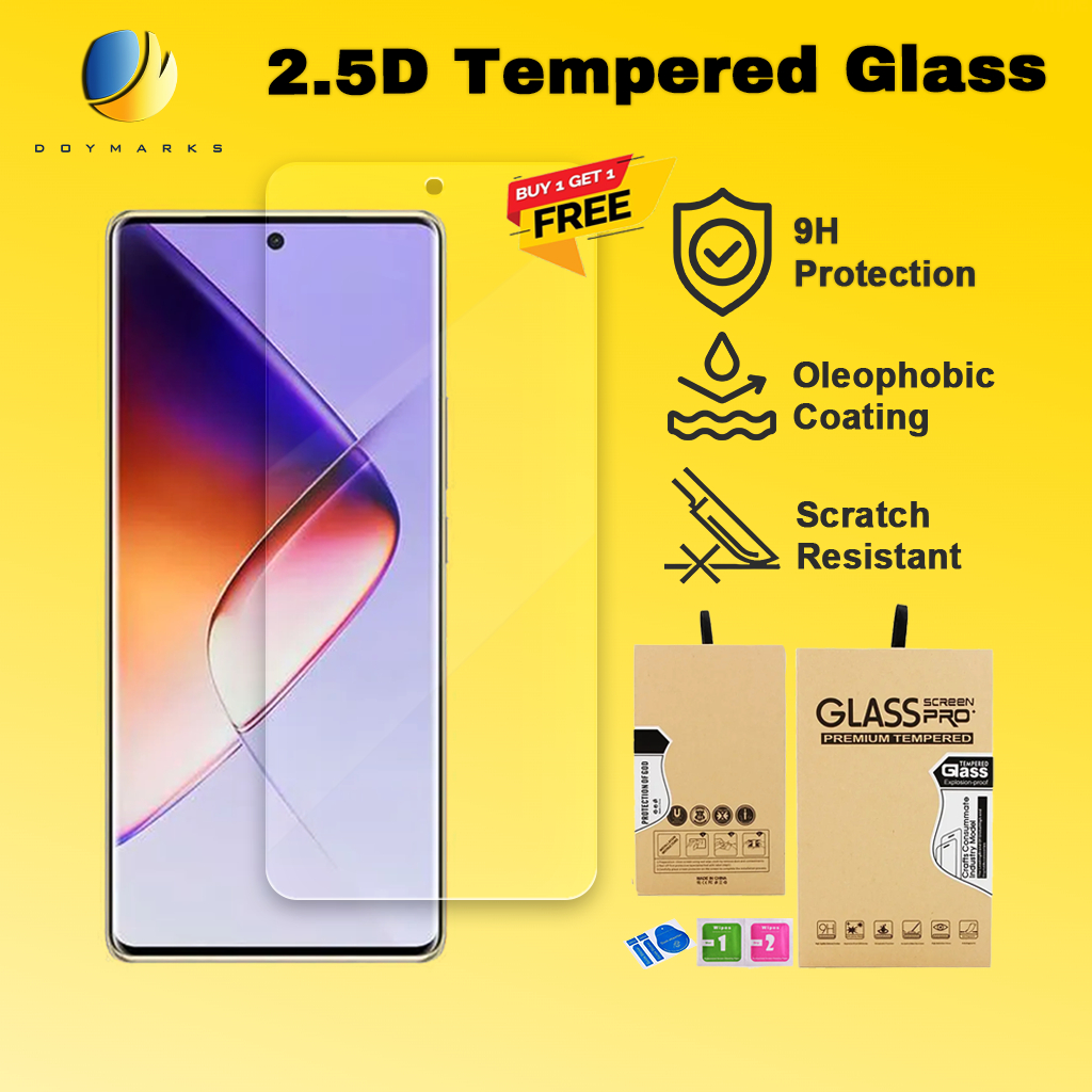 For Infinix Note 40 30 12 G96 11S 10 8 7 Lite Pro + 5G 2.5D Tempered ...