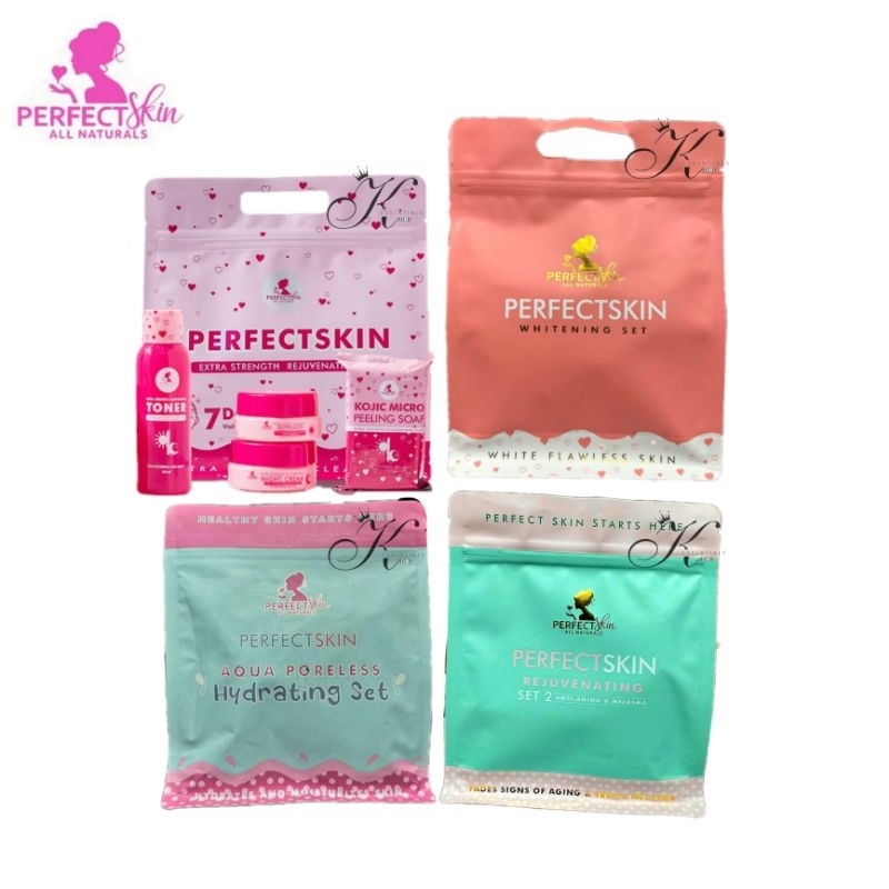 PERFECT SKIN SETS (REJUV / WHITENING / AQUA / WHITENING) | Shopee ...