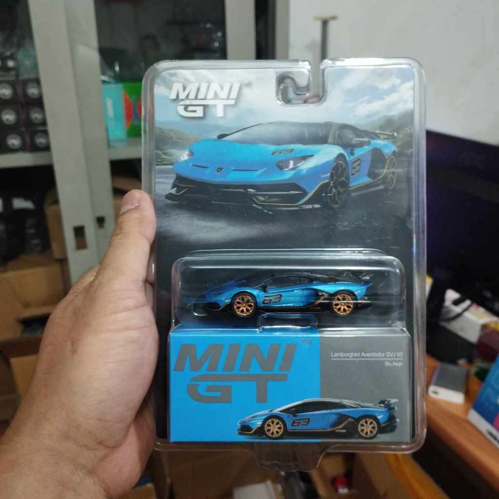 Mini GT #784 Lamborghini Aventador SVJ 63 (Blu Aegie) Blister Pack ...