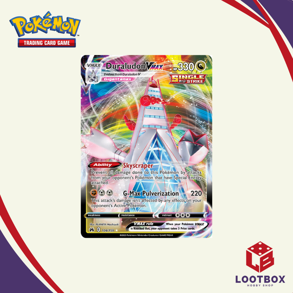 Pokemon Card Game: Duraludon VMAX (Ultra Rare) - Crown Zenith | Shopee ...