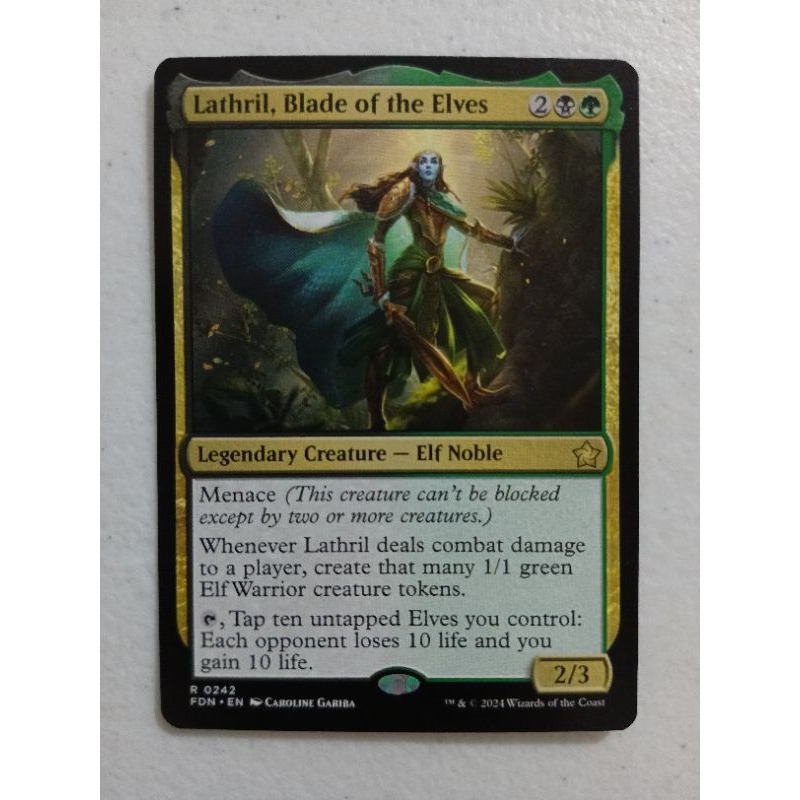 MTG - Lathril, Blade of the Elves - FDN | Shopee Philippines