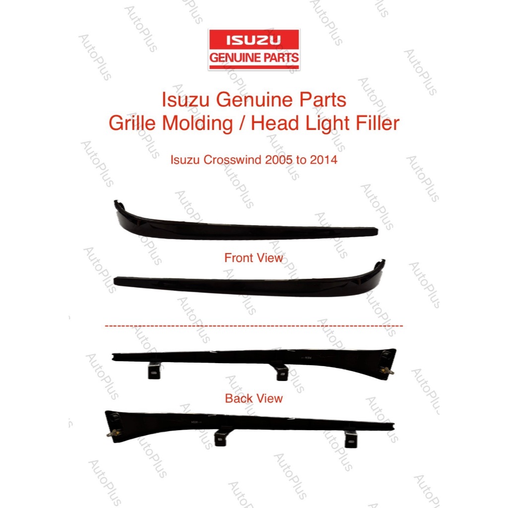 Isuzu Genuine Parts Headlight Filler Grille Molding: Crosswind Sportivo ...
