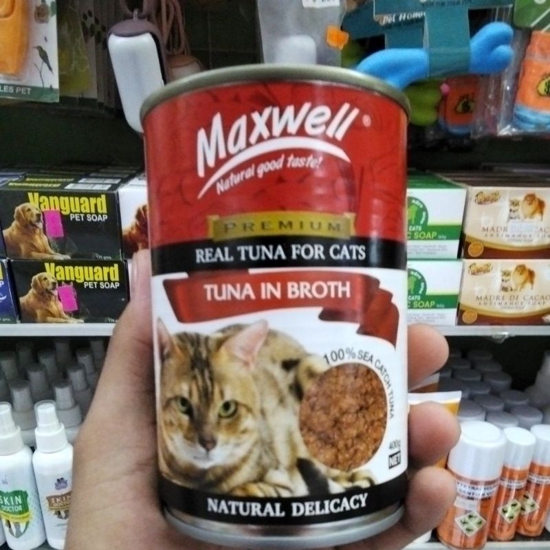 Maxwell Cat Can Tuna In Broth 400g | Shopee Philippines