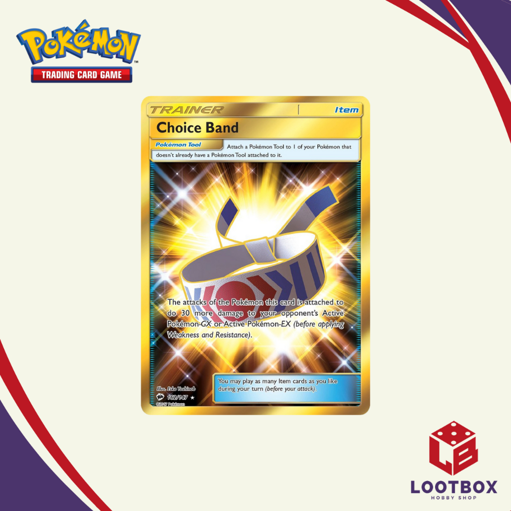 Pokemon Card Game: Choice Band (Secret Rare) - Burning Shadows | Shopee ...