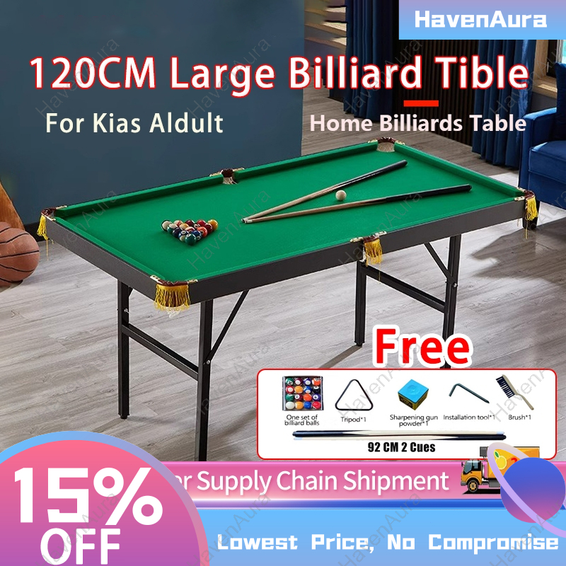 HavenAura Mini Adjustable Wooden Billiard Table Compact Pool Table Set ...