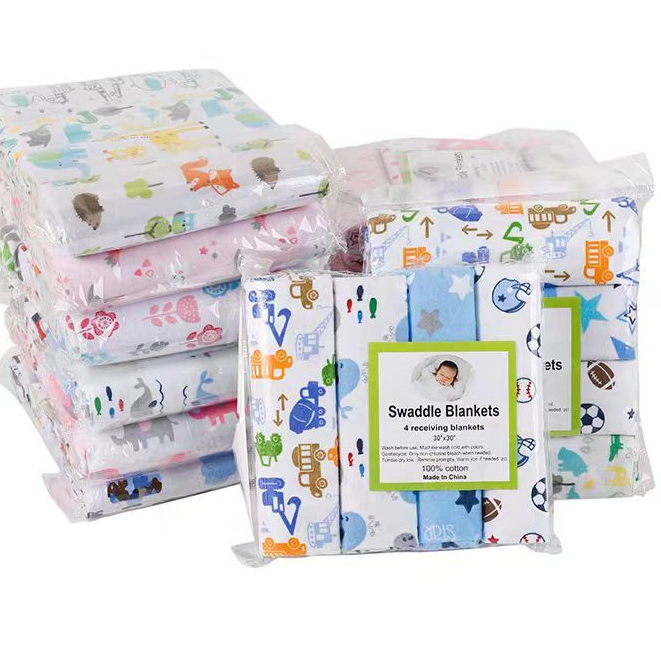 Timi Baby Blanket Flannel 4pcs Pack Blanket For Baby Towel Recieving ...