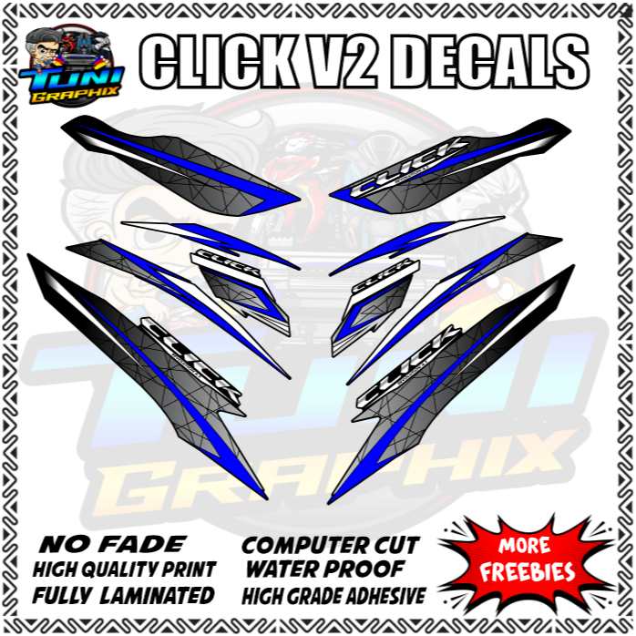 Honda Click 125i V2 Indo Web Comb 2025 Decals Sticker - High Quality ...