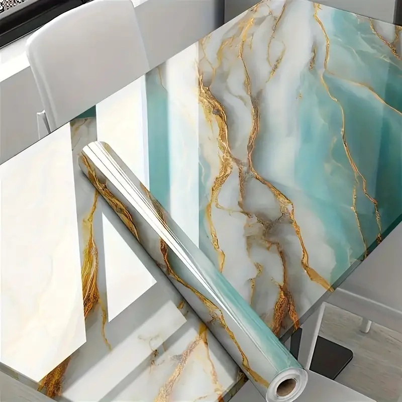 BHW Kitchen Sticker Marble Granite Design 60cmx2m Glossy Wallpaper PVC ...