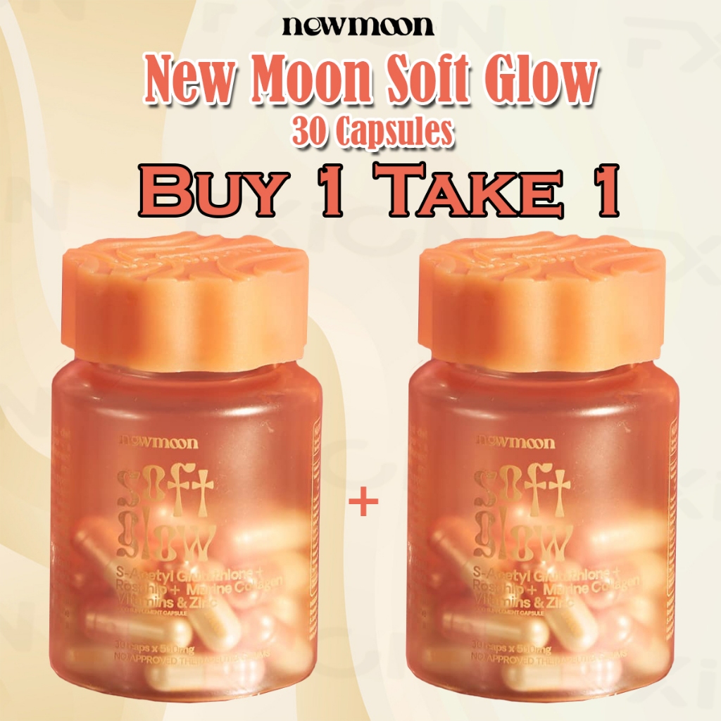 Buy 1 Take 1 New Moon Soft Glow S-Acetyl Glutathione 30p cs Capsules ...