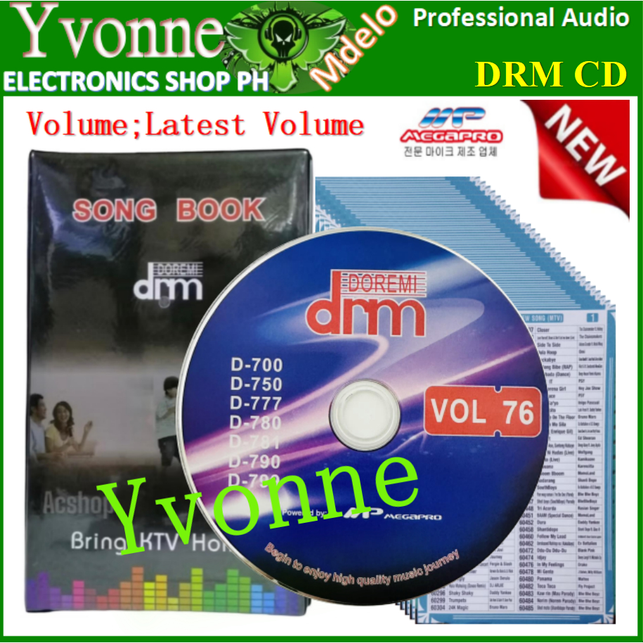 Yvonne SHOP Updated CD MEGAPRO DoReMi DRM Songlist For D-700 750 777 ...
