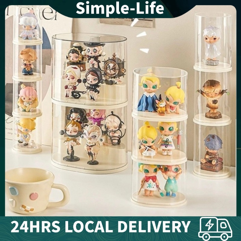 Pop Mart Display Stand Storage Transparent Figures Doll Storage Box ...