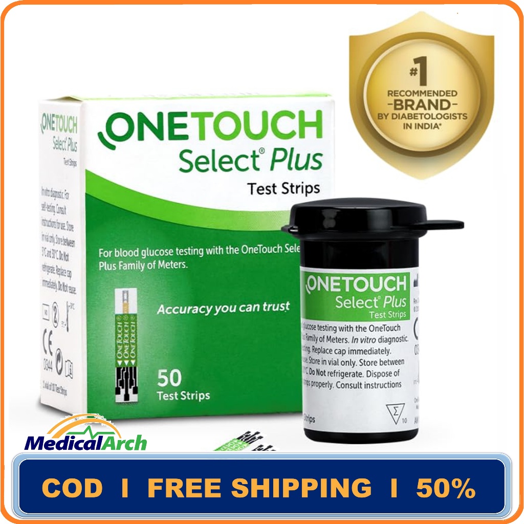 ONE TOUCH SELECT PLUS TEST STRIPS 50s/25s/MACHINE/LANCETS | Shopee ...