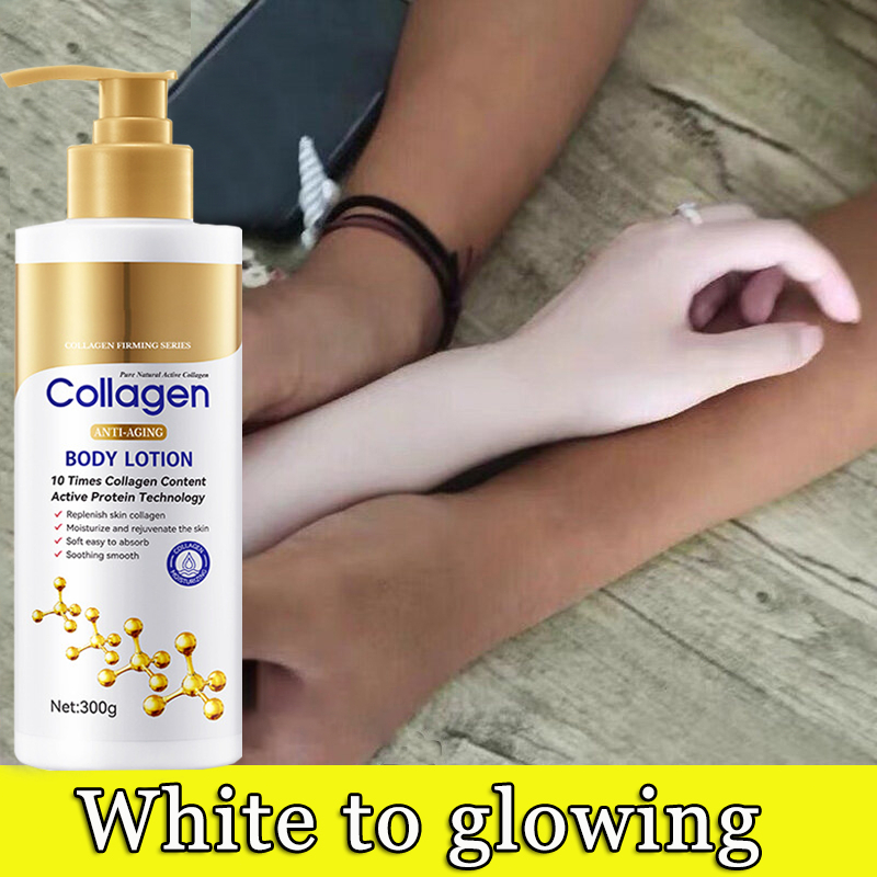 DEVNEN Collagen Whitening Body Lotion Moisturizing Lotion Improve Dark Skin Remove Melanin 300g ...