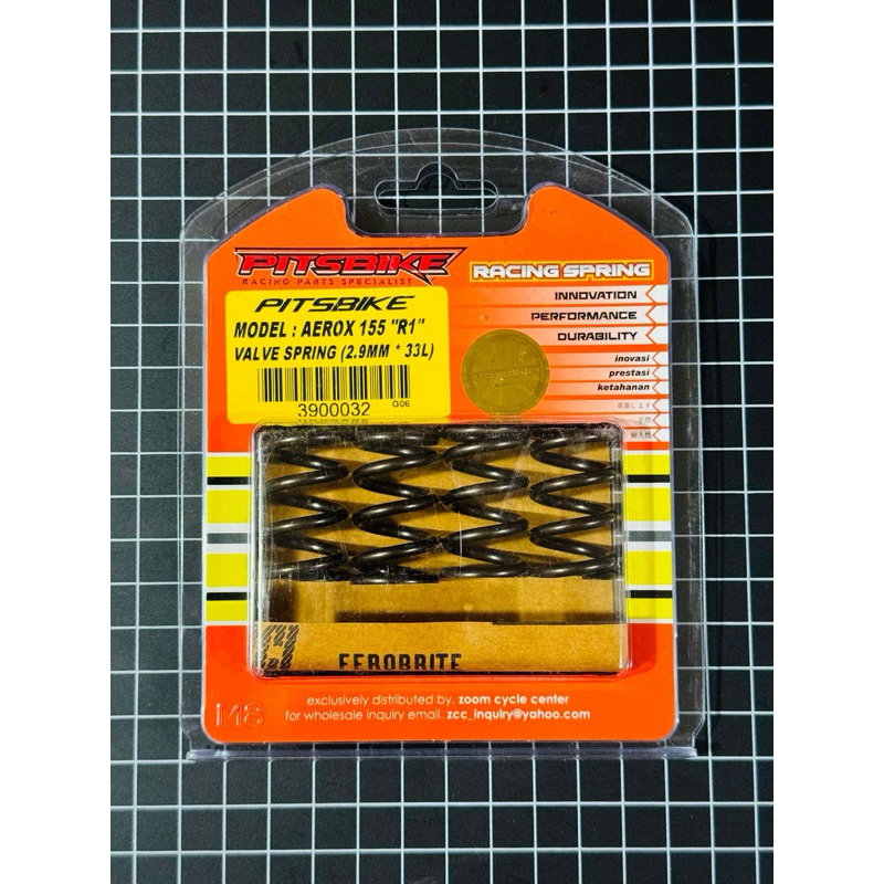 PITSBIKE RACING VALVE SPRING R1 (2.9MM X 33L) FOR SNIPER 155 VVA ...