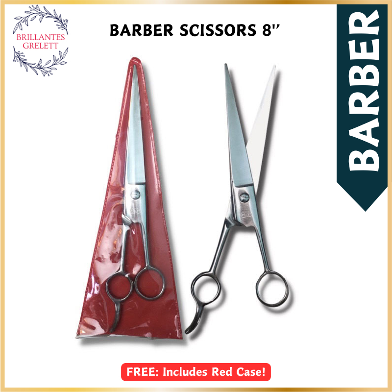 Barber Scissor 8 Inches (Sharpened) - Basyada Asero Shears Original ...